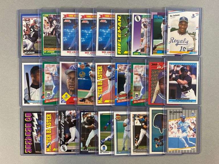 290+ Bo Jackson Cards with Rookies - Matthew Bullock Auctioneers