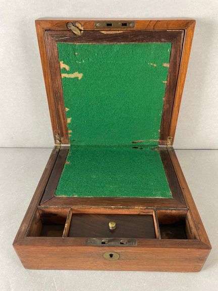 Small Wood Travel Writing Desk - Matthew Bullock Auctioneers
