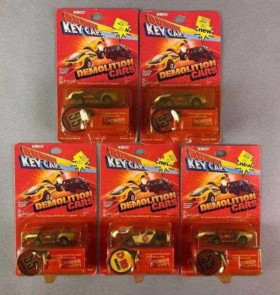 Group of 5 KidCo Burnin Key Cars Demolition Cars - Matthew Bullock ...