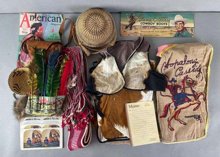 Group of Native American and Childrens Cowboy Items - Matthew Bullock ...