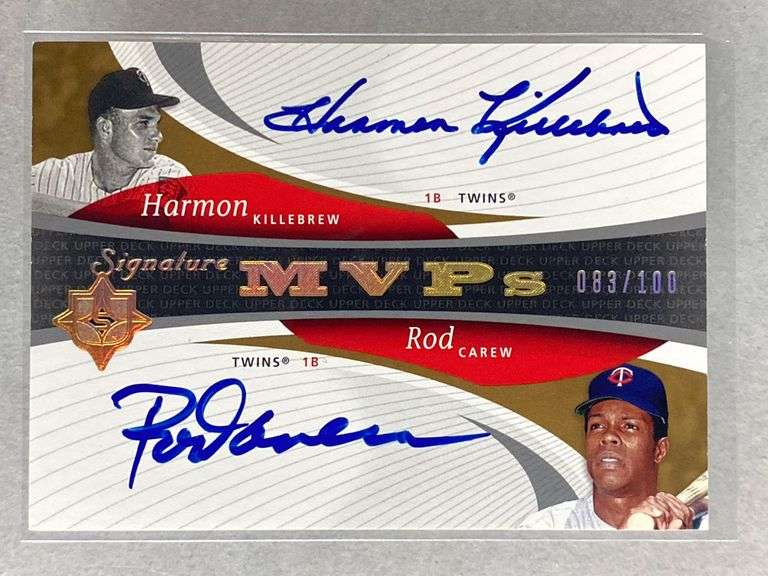 2005 Ultimate Signature Edition MVP Dual Auto Harmon Killebrew and Rod ...