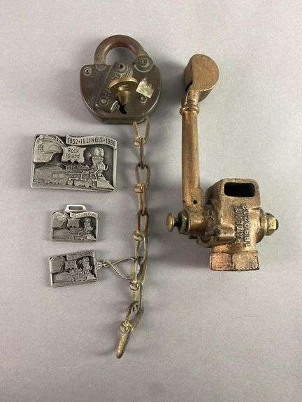 Group of 5 Assorted Railroad Items - Matthew Bullock Auctioneers