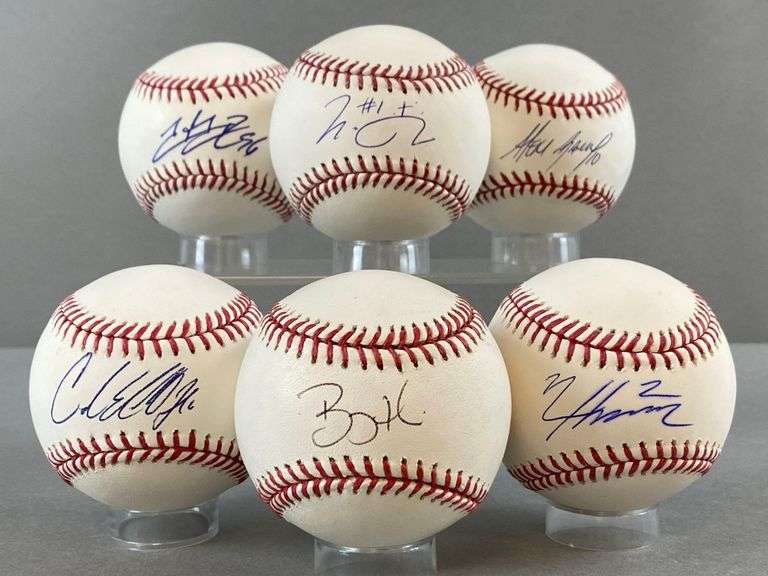 6 - 2000s Chicago Cubs Signed Official MLB Baseballs - Matthew Bullock ...