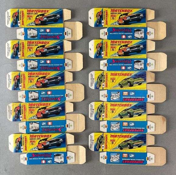 Group of 10 Matchbox Superfast I Type Boxes - Matthew Bullock Auctioneers