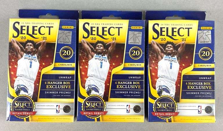 3 - 2020 - 21 Select Basketball Hanger Boxes - Matthew Bullock Auctioneers