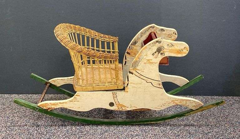 Antique Double-Sided Rocking Horse Chair - Matthew Bullock Auctioneers