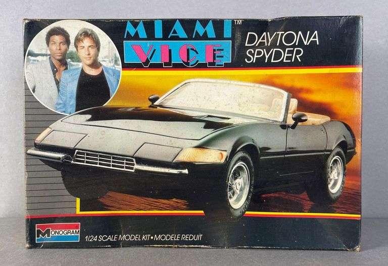 Monogram Miami Vice Daytona Spyder Model Kit - Matthew Bullock Auctioneers
