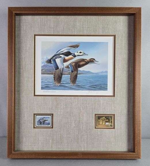 Signed James A Merger 1986 Alaska Waterfowl Conservation Medallion ...