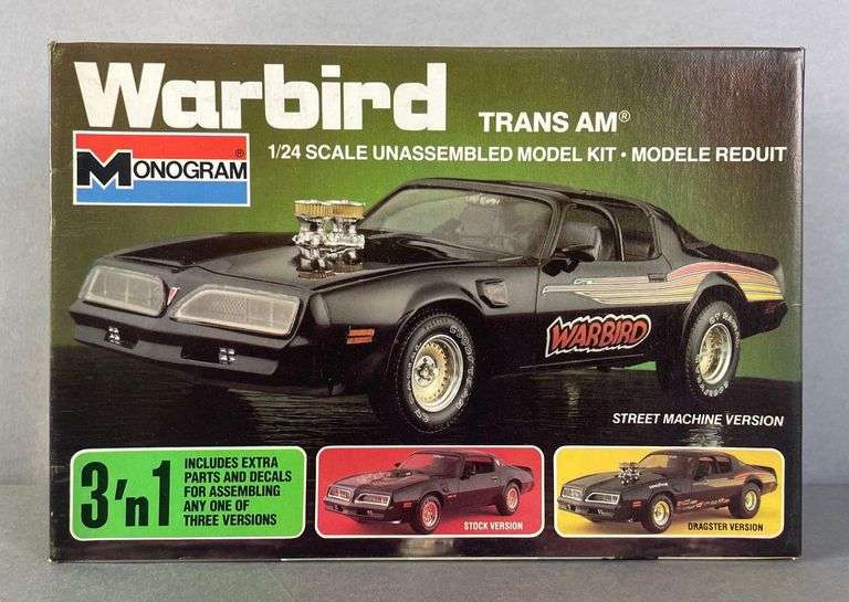 Monogram Warbird Pontiac Trans Am Model Kit - Matthew Bullock Auctioneers