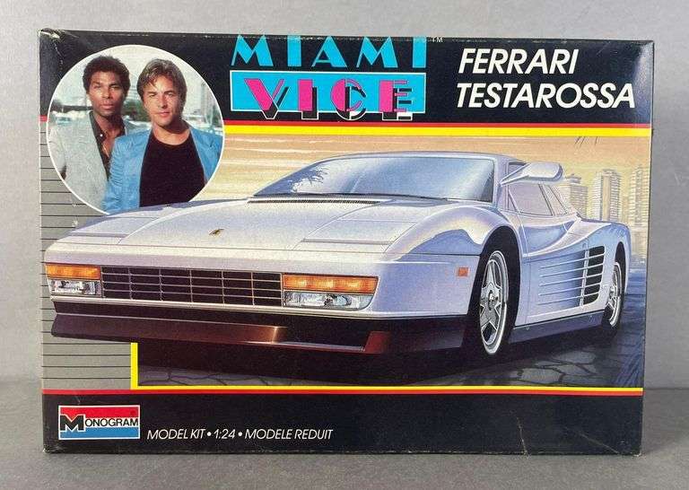 Monogram Miami Vice Ferrari Testarossa Model Kit - Matthew Bullock ...