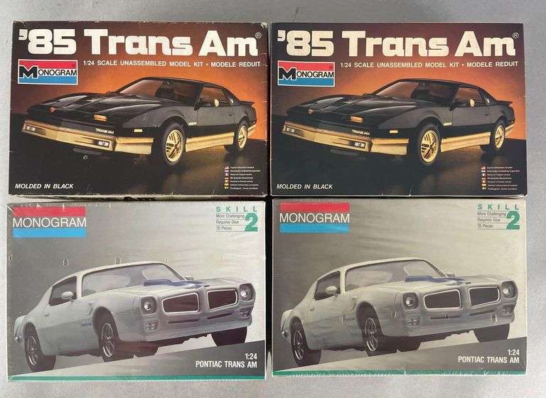 Group of 4 Monogram Pontiac Trans Am Model Kits - Matthew Bullock ...