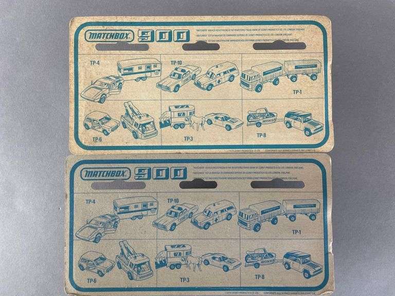 Group of 2 Matchbox 900 Die-Cast Truck and Trailers - Matthew Bullock ...