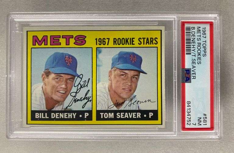 1967 Topps Tom Seaver #581 Rookie PSA 7 - Matthew Bullock Auctioneers