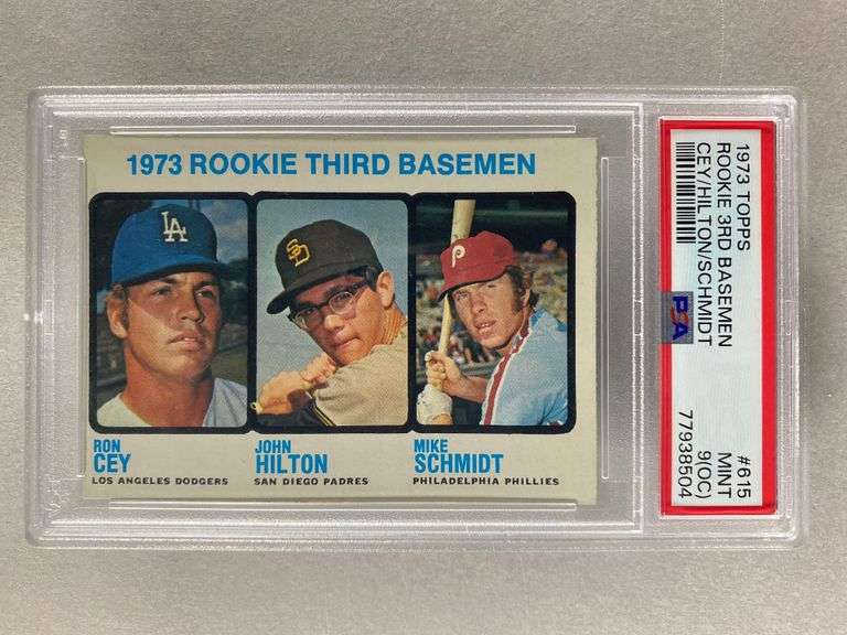 1973 Topps Mike Schmidt Rookie 3rd Basemen #615 PSA 9 o/c - Matthew ...