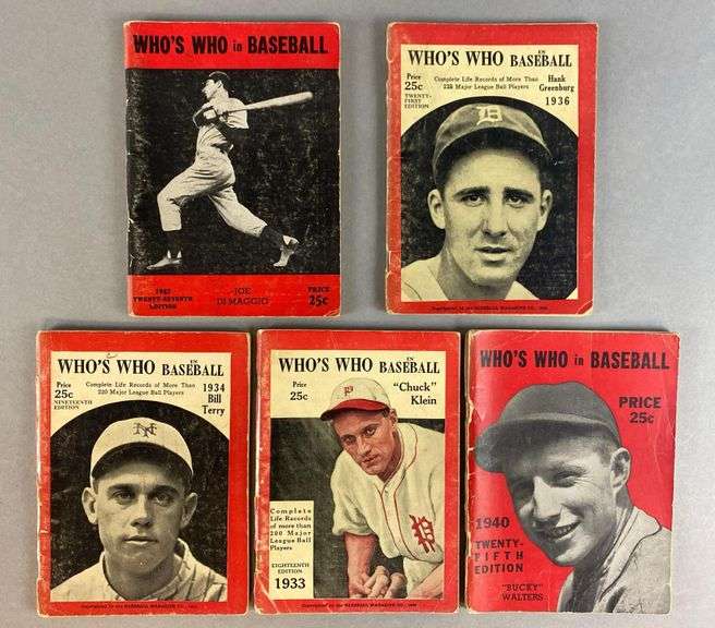 5 - 1930s - 40s Whos Who in Baseball with Joe DiMaggio and Hank ...