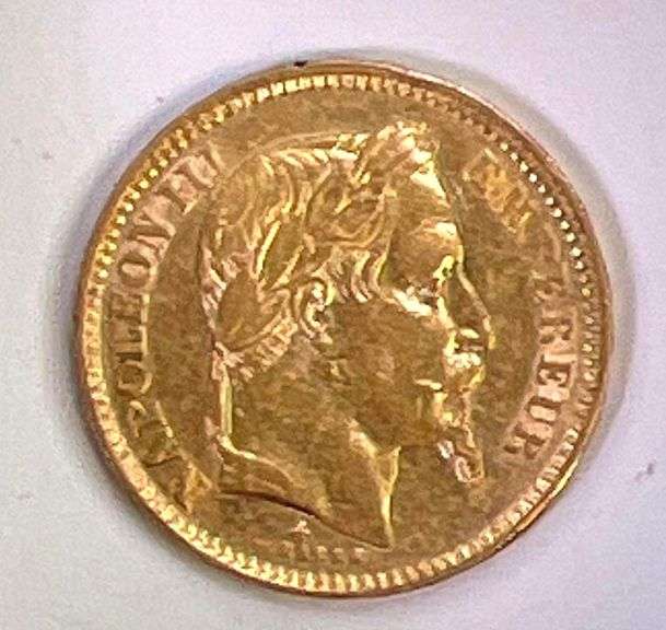 1864 A France 20 Francs Gold Coin - Matthew Bullock Auctioneers