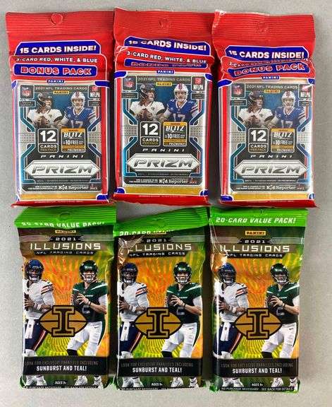 6 - 2021 Panini Football Value Packs - Matthew Bullock Auctioneers