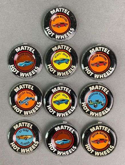 Group of 10 Hot Wheels Redline Metal Collectors Buttons/Badges ...