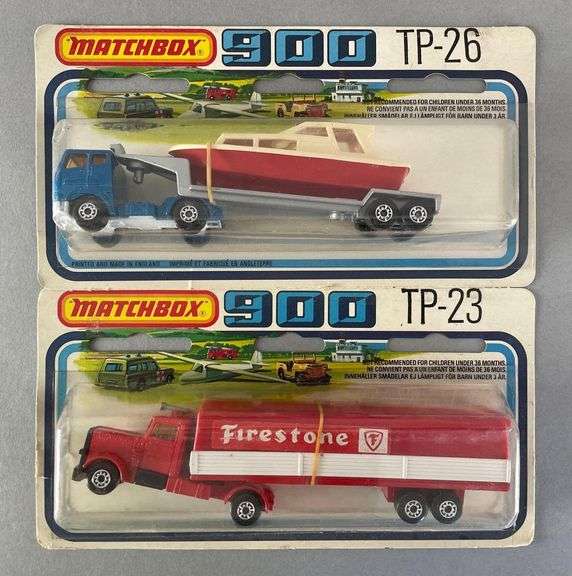 Group of 2 Matchbox 900 Die-Cast Truck and Trailers - Matthew Bullock ...