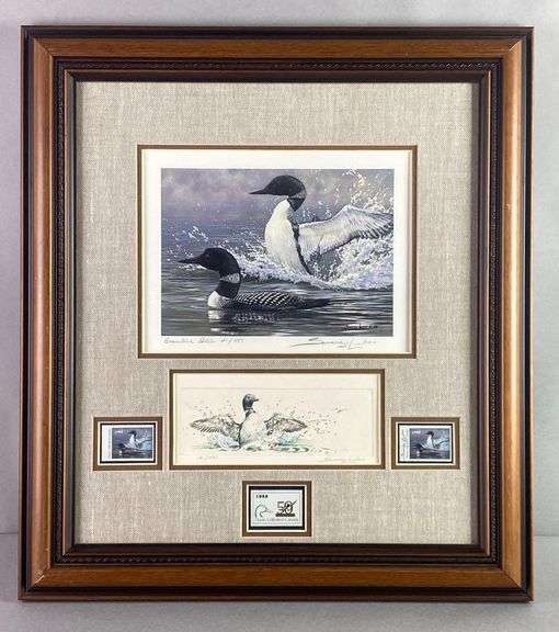 Signed Seerey Lester Ducks Unlimited Canada Duck Print with Stamps ...