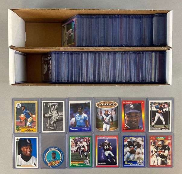 290+ Bo Jackson Cards with Rookies - Matthew Bullock Auctioneers