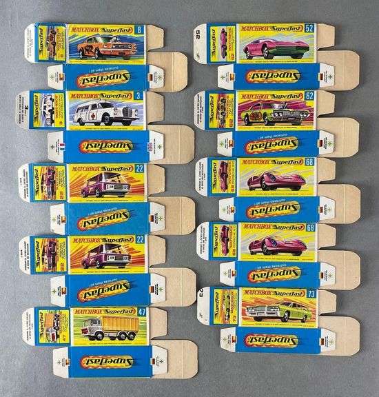 Group of 10 Matchbox Superfast G Type Boxes - Matthew Bullock Auctioneers