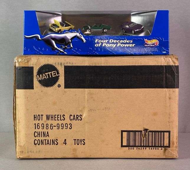 Factory Box of Hot Wheels Four Decades of Pony Power Die-Cast Vehicle ...