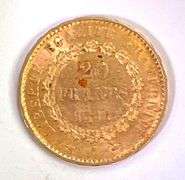 1886 A France 20 Francs Gold Coin Lucky Angel - Matthew Bullock Auctioneers