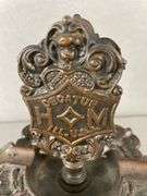 Antique H M Cast Iron Advertising Ashtray with Math Holder - Matthew ...