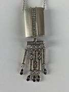 Petra Azar Evolution Sterling Silver Necklace with White Sapphires ...