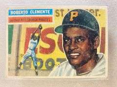 1956 Topps Roberto Clemente #33 - Matthew Bullock Auctioneers