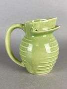 Bright Green Pottery Syrup Pitcher with Drip Return - Matthew Bullock ...