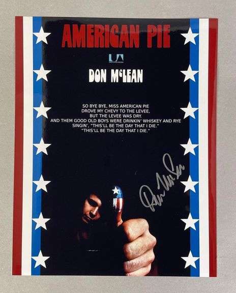 Signed Don McLean American Pie Composite Photograph - Matthew Bullock ...