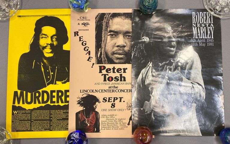 Group of 3 Reggae Artists Posters - Matthew Bullock Auctioneers