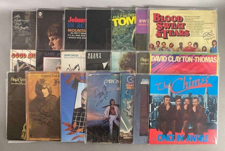 Group of 20+ Signed Vinyl Record Albums with LOAs - Matthew Bullock ...
