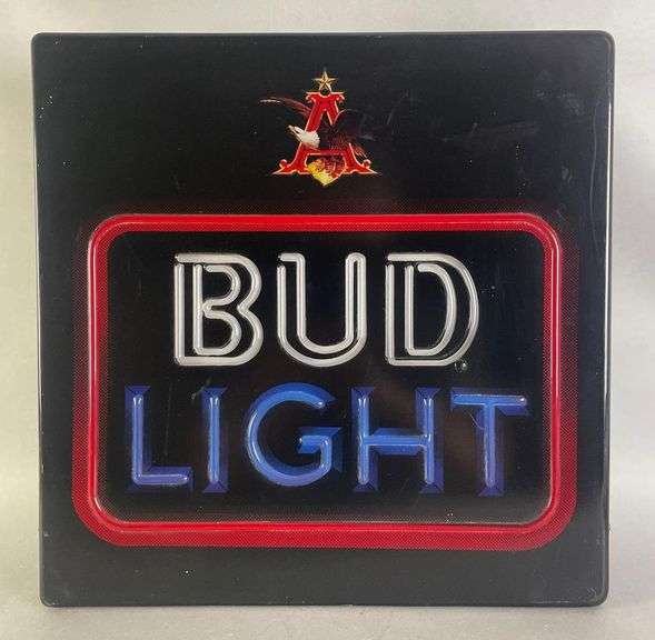 Bud Light Beer Light Up Advertising Sign - Matthew Bullock Auctioneers