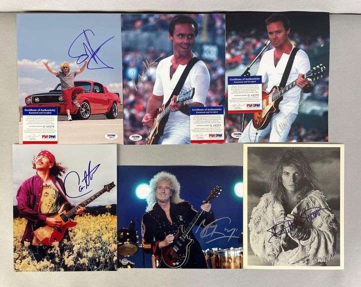 Group of 6 Signed Musician Photos - Matthew Bullock Auctioneers