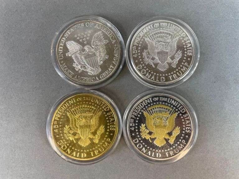 Group of Donald Trump Coins - Matthew Bullock Auctioneers
