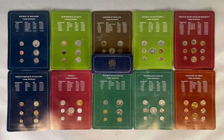 Group of Foreign Coin Proof Sets - Matthew Bullock Auctioneers