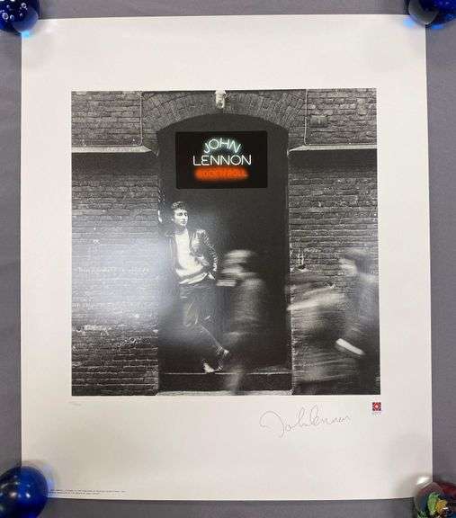 Limited Edition John Lennon Rock N Roll Plate-Signed Print - Matthew Bullock Auctioneers