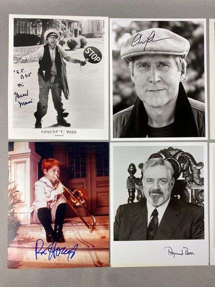 Group of 8 Actor Signed Photos - Matthew Bullock Auctioneers