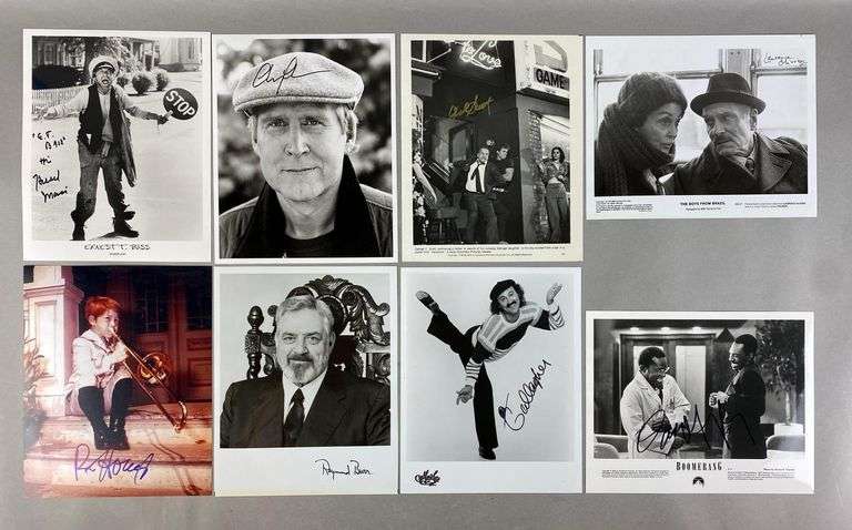 Group of 8 Actor Signed Photos - Matthew Bullock Auctioneers