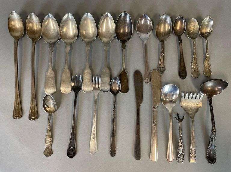 Group of Assorted Flatware - Matthew Bullock Auctioneers