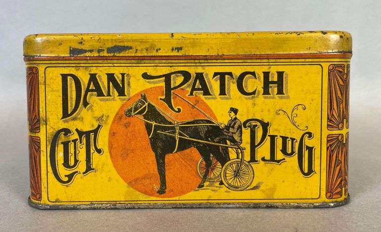 Dan Patch Cut Plug Tobacco Advertising Tin - Matthew Bullock Auctioneers