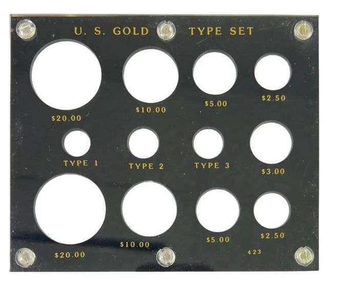 Capitol Holder US Gold Type Set - Matthew Bullock Auctioneers