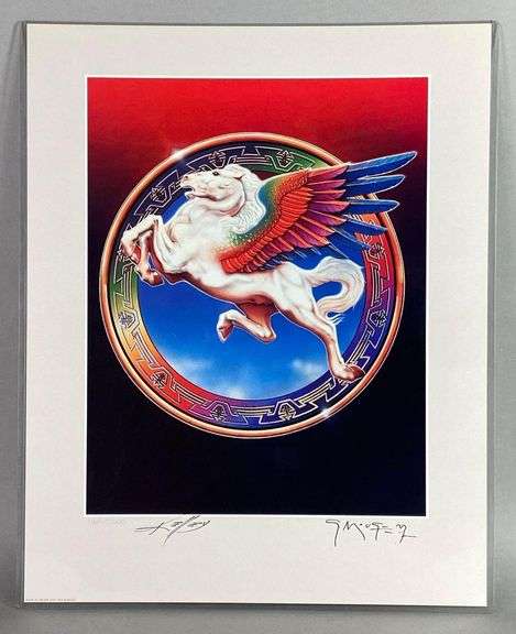 1997 Stanley Mouse and Alton Kelly Pegasus Lithograph Print - Matthew ...