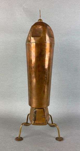 Dave Ohrt Original Handmade Copper Rocket Ship Folk Art - Matthew ...