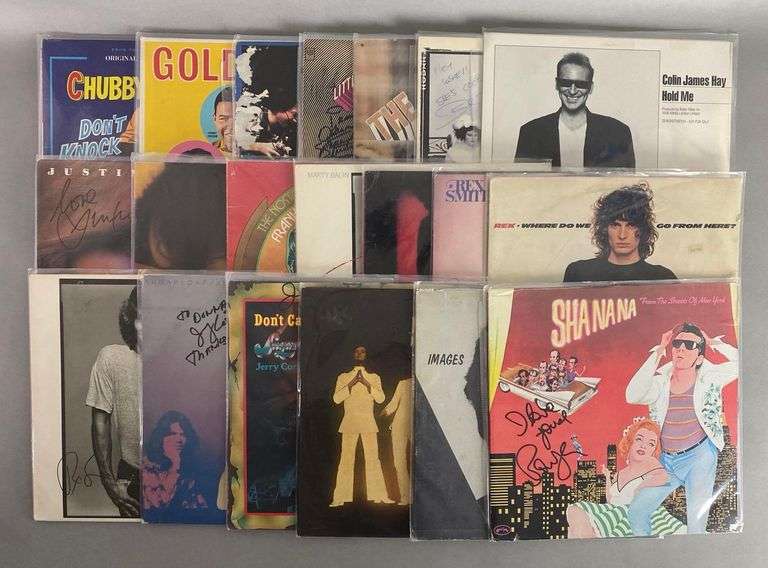 Group of 20 Signed Vinyl Record Albums with LOAs - Matthew Bullock ...