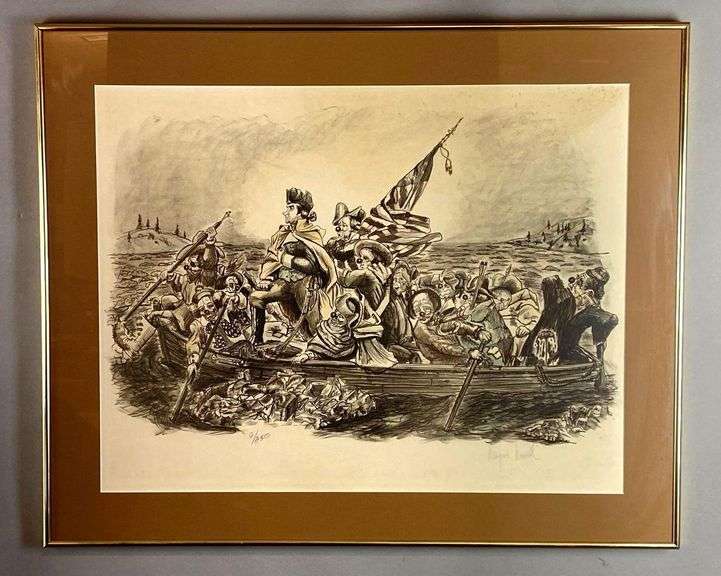 Wayne Howell Ship of Fools Lithograph Print - Matthew Bullock Auctioneers