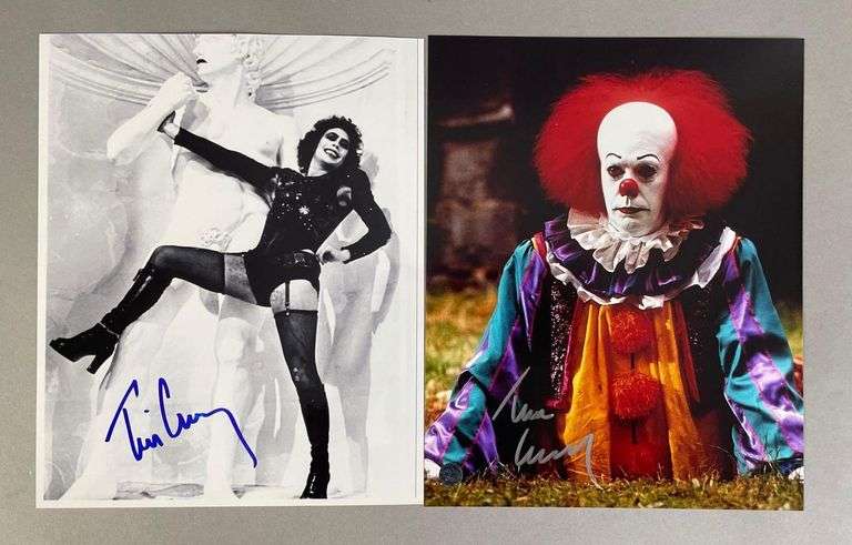 Group of 2 Signed Tim Curry Photos - Matthew Bullock Auctioneers